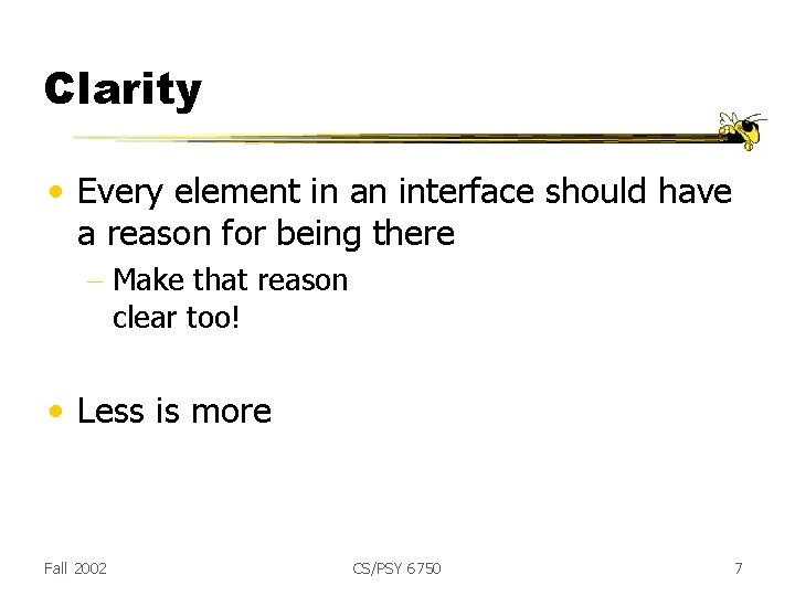 Graphic Design The look feel portion of an