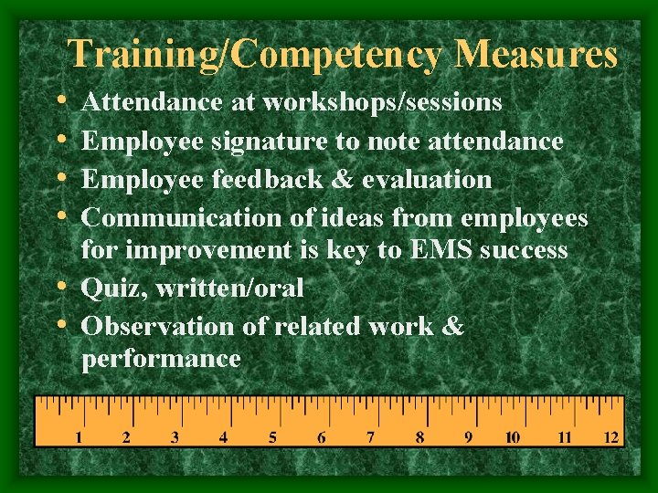 EMS 14001 4 4 2 Training Awareness Competence