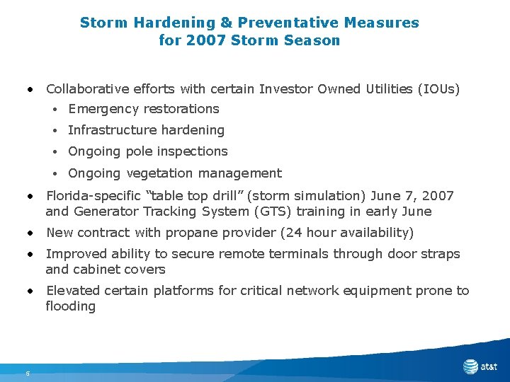 Florida Public Service Commissions 2007 Storm Preparedness Workshop