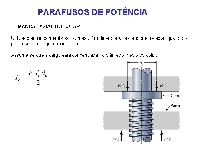 PARAFUSOS Prof Alexandre Augusto Pescador Sard Prof Walter