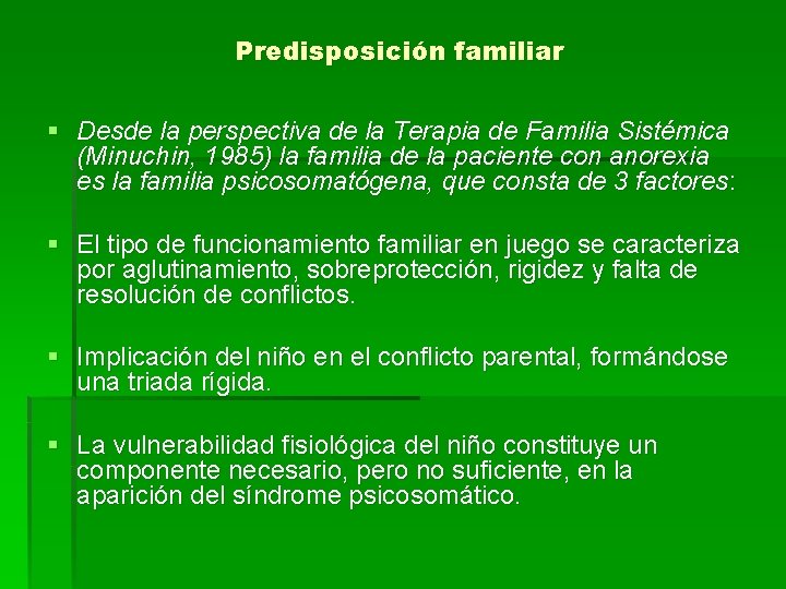 Trastornos de la Conducta Alimentaria Historia Las primeras