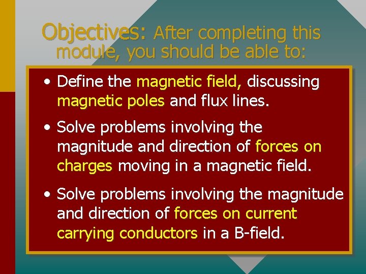 Magnetic Fields A Power Point Presentation by Paul