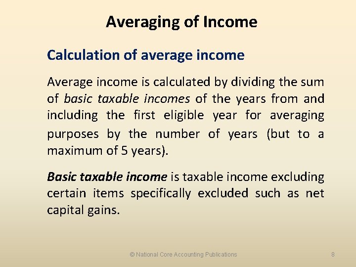 Chapter 5 Primary Producers National Core Accounting Publications