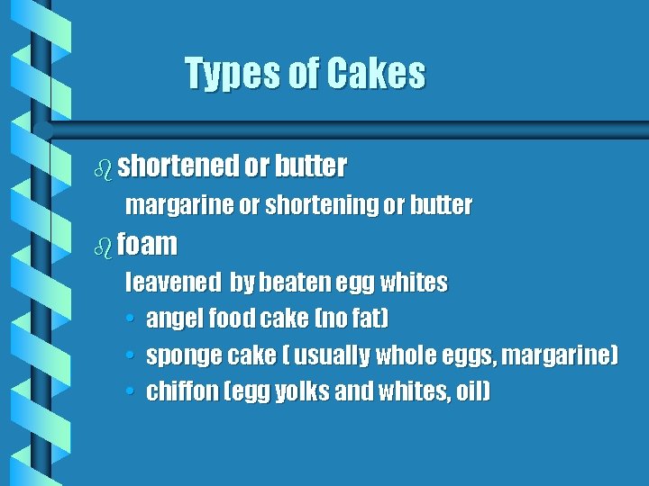 cake basics Introduction b Cake making is an