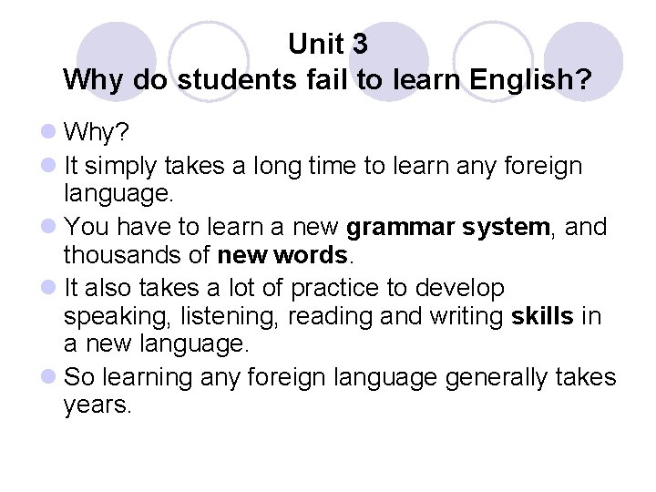 Unit 1 Why should language teachers be language