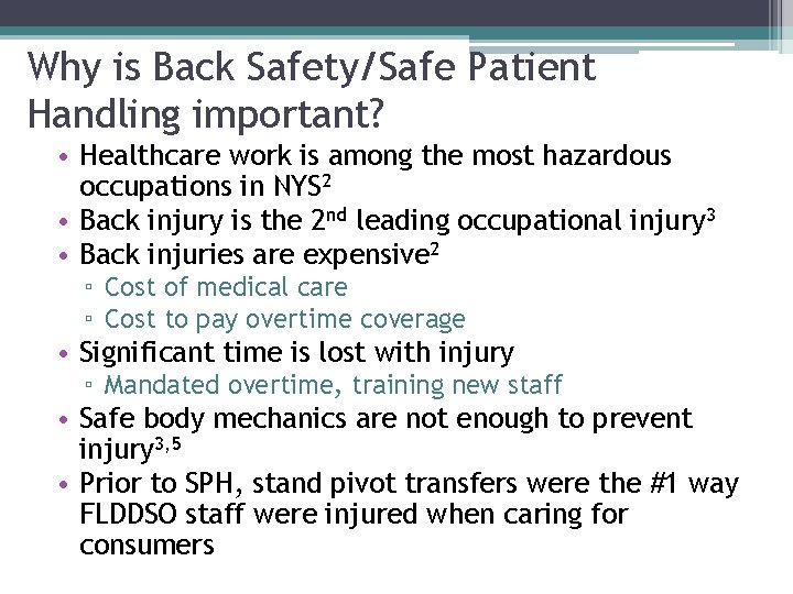 Back Safety Safe Patient Handling Assisted Mobility Skills