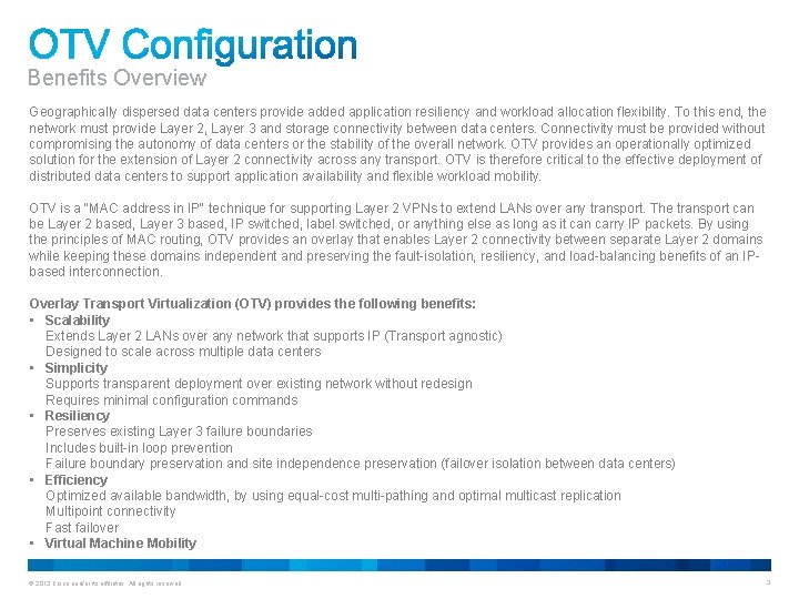 Quick Start Guide Overlay Transport Virtualization OTV Architecture
