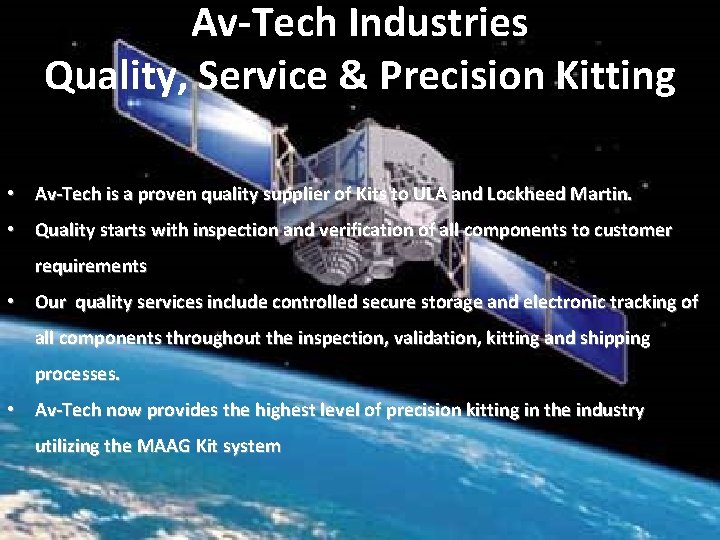 AvTech Industries DIVISION OF FASTENAL The MAAG Kit