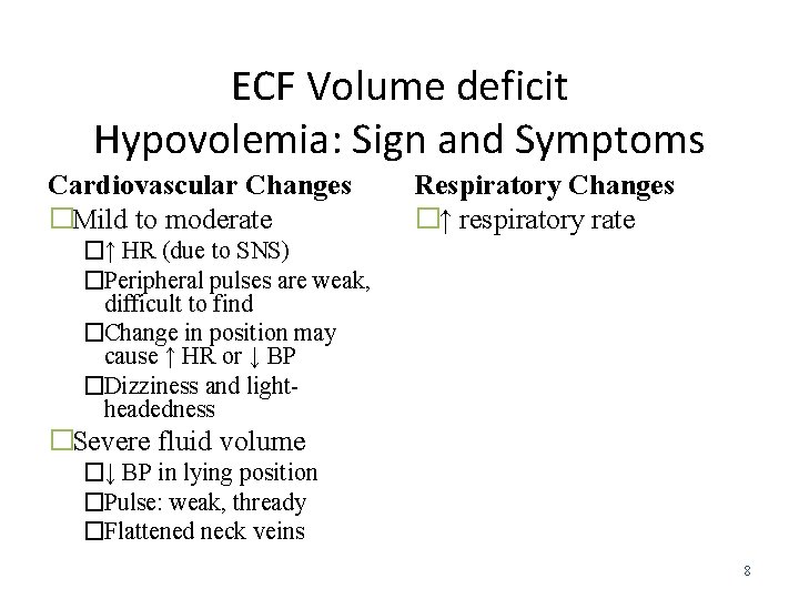 Chapter 41 Fluid Electrolyte and AcidBase Balance Characteristics