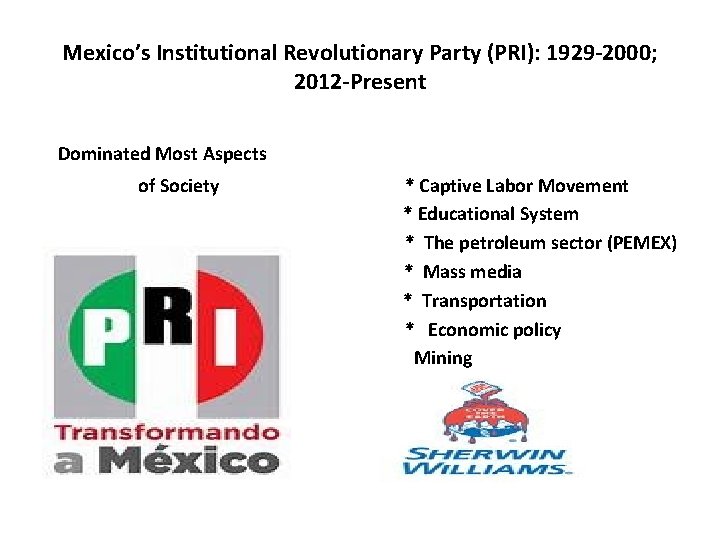 Supply Chains of Mexican Drug Cartels April 7