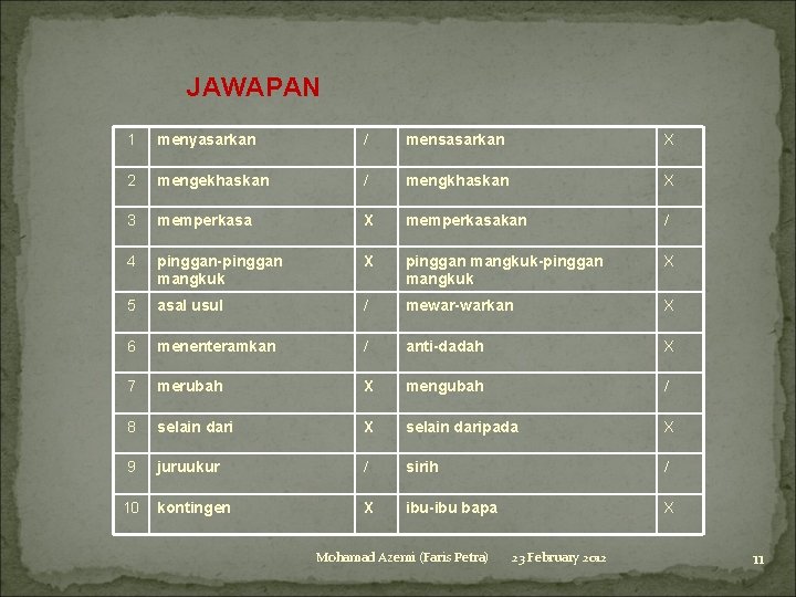 PENGENALAN KOMSAS q Pengajaran unsur sastera bermula pada