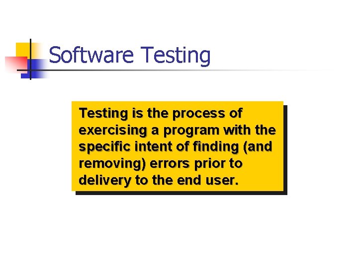 Lecture 9 Software Testing Techniques OOD Case Study