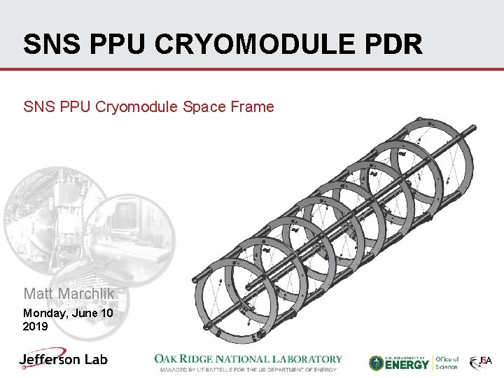 SNS PPU CRYOMODULE PDR SNS PPU Cryomodule Space