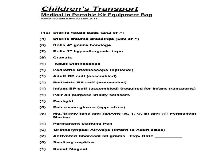 Pediatric Transport Anjali Subbaswamy MD Critical Care Medicine