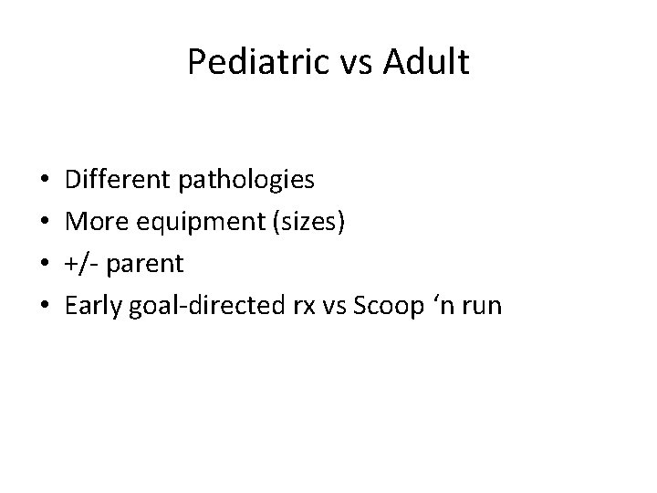 Pediatric Transport Anjali Subbaswamy MD Critical Care Medicine