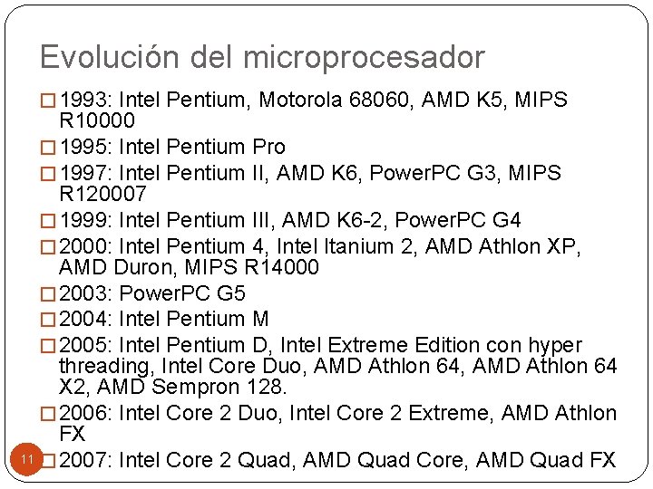 MICROPROCESADORES Intel vs AMD INTRODUCCION El microprocesador es