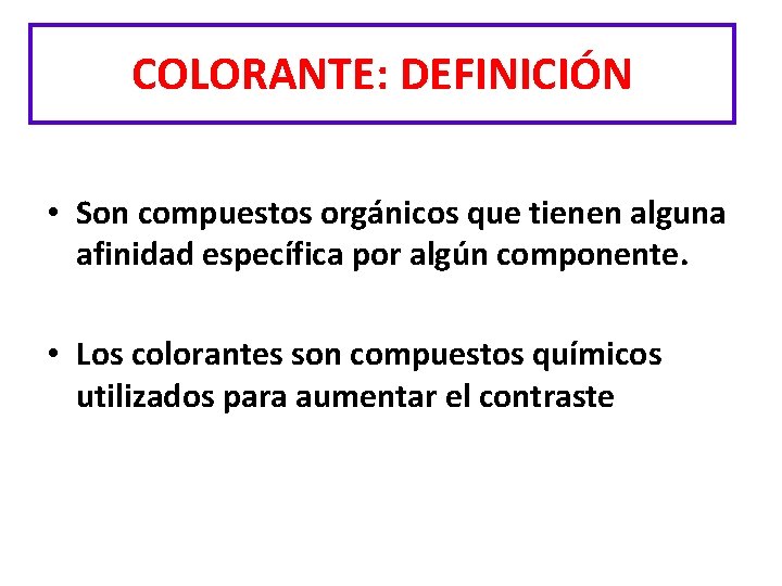 TECNICAS DE OBSERVACIN MICROSCOPICA Lunes TIPO DE OBSERVACIONES