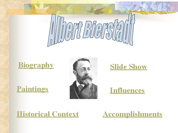 Biography Paintings Historical Context Slide Show Influences ...