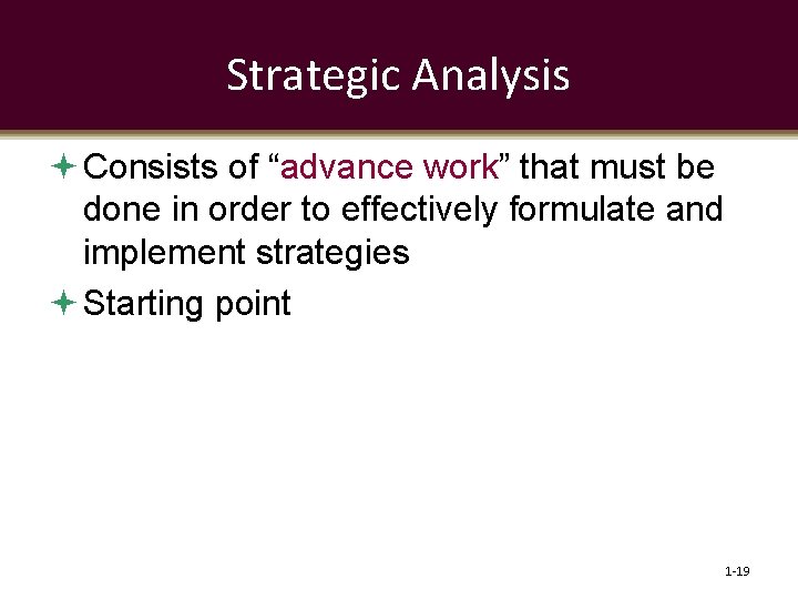 Strategic Management Creating Competitive Advantages Chapter One Mc