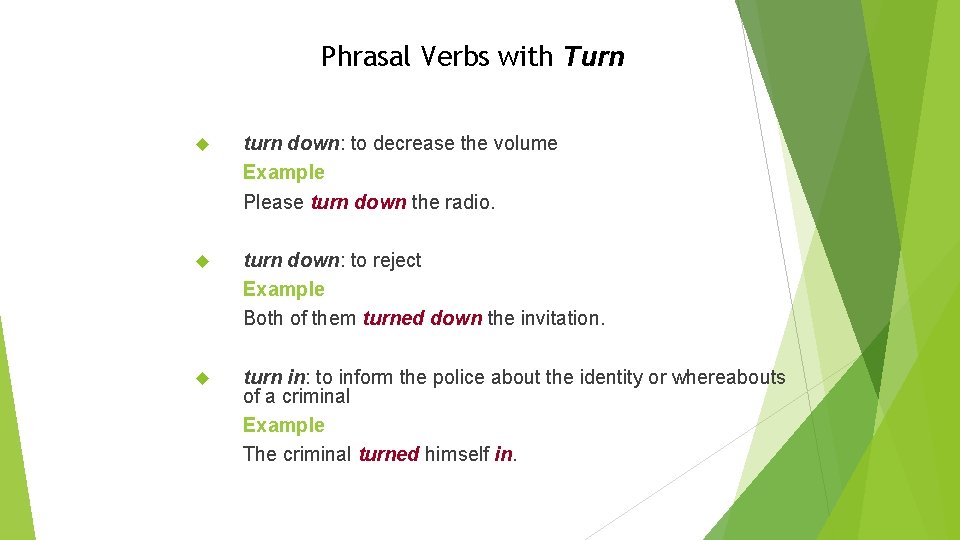 PHRASAL VERBS Phrasal Verbs with Look look after