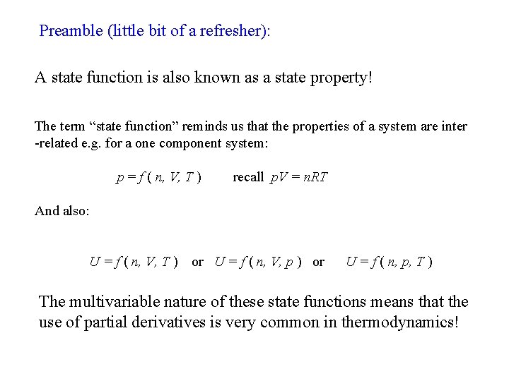 Chapter 3 The First Law of Thermodynamics The