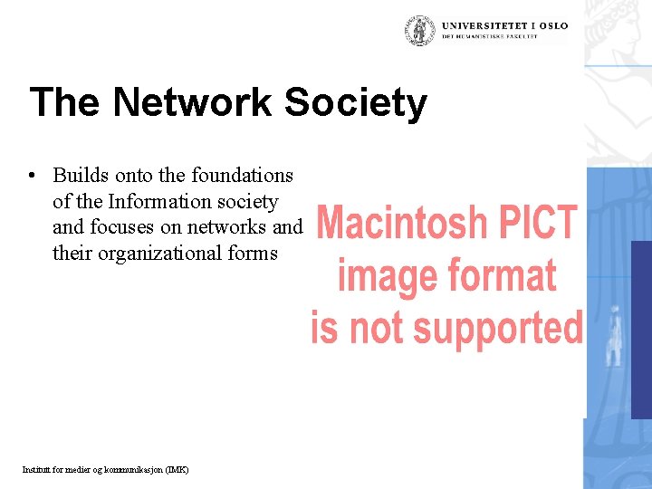 Theories of the Information Society Network Society Media