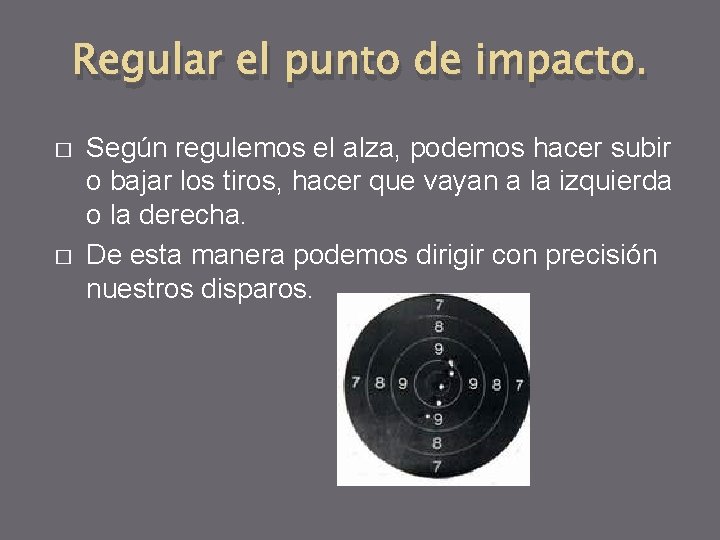 MANIPULACION ELEMENTOS DE PUNTERIA EN ARMAS CORTAS Serie