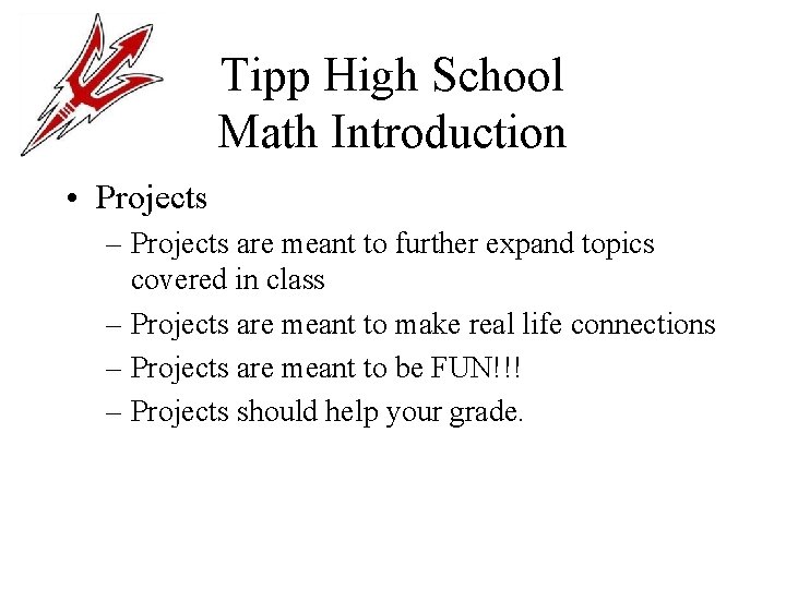 Welcome Mr Farrell Tipp High School Math Introduction