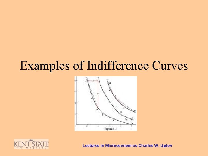 Examples of Indifference Curves Lectures in MicroeconomicsCharles W