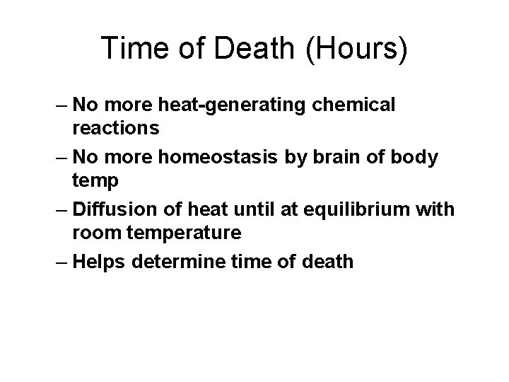 The Body and Death What does it mean