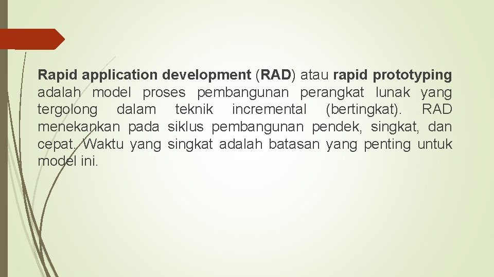 RAD Rapid Application Development Kelompok 3 Wandy Purnomo
