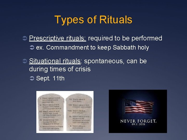 Rituals Chapter 4 Part I Introduction Ritual can