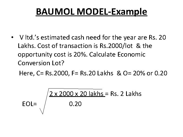 CASH MANAGEMENT NATURE OF CASH In cash management