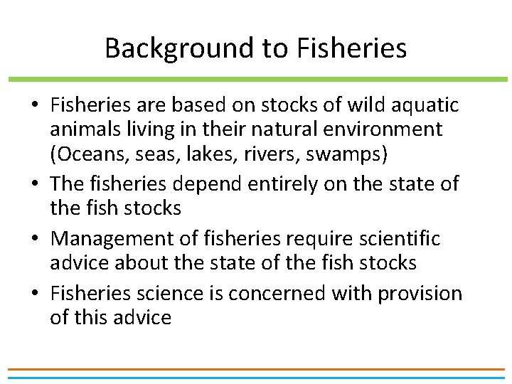 FISH STOCK ASSESSMENT Mrs Nafisat Bolatito IKENWEIWE Ph