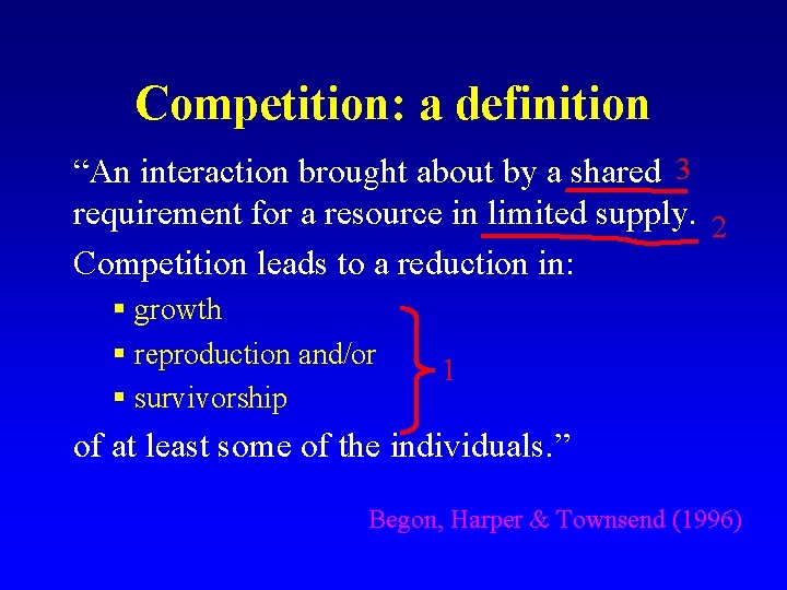 PB 1 2 Competition between individuals Lecture 4