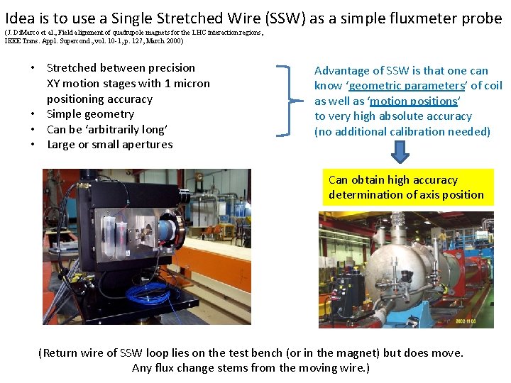 PCB Coil and stretched wire systems for highprecision