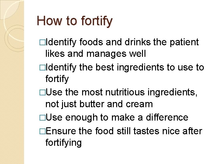 Using Food First Emma Binnie Senior Dietitian Intermediate