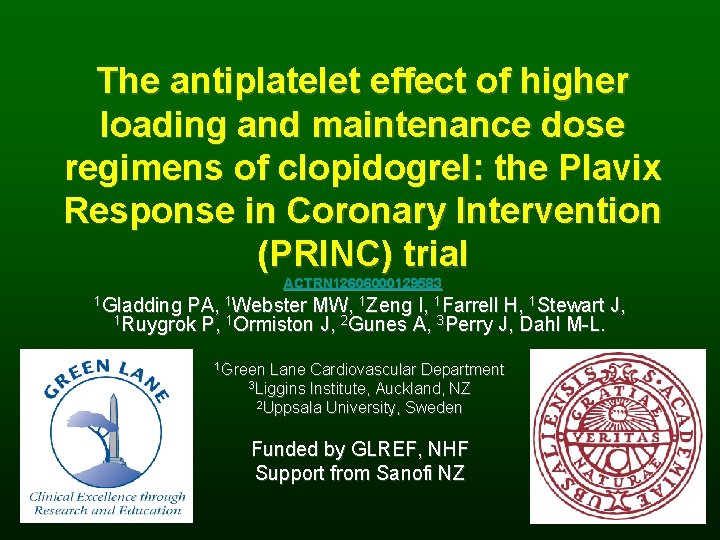 The antiplatelet effect of higher loading and maintenance