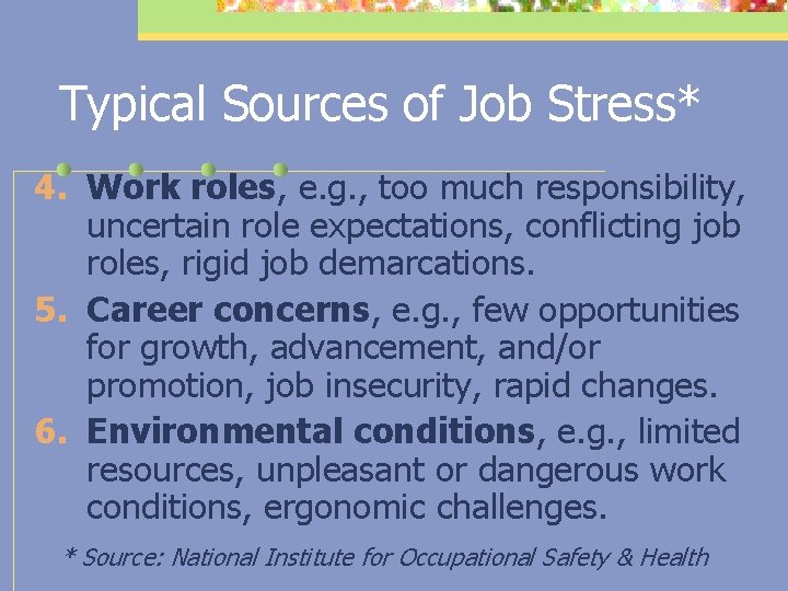 COPING WITH THE STRESS OF BEING A SUPERVISOR