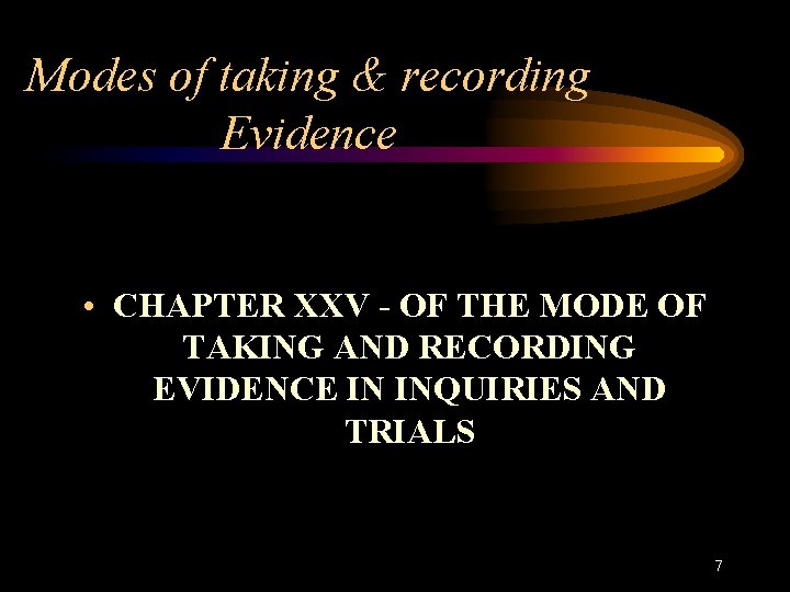 Law Dealing with Evidence in Criminal Cases By