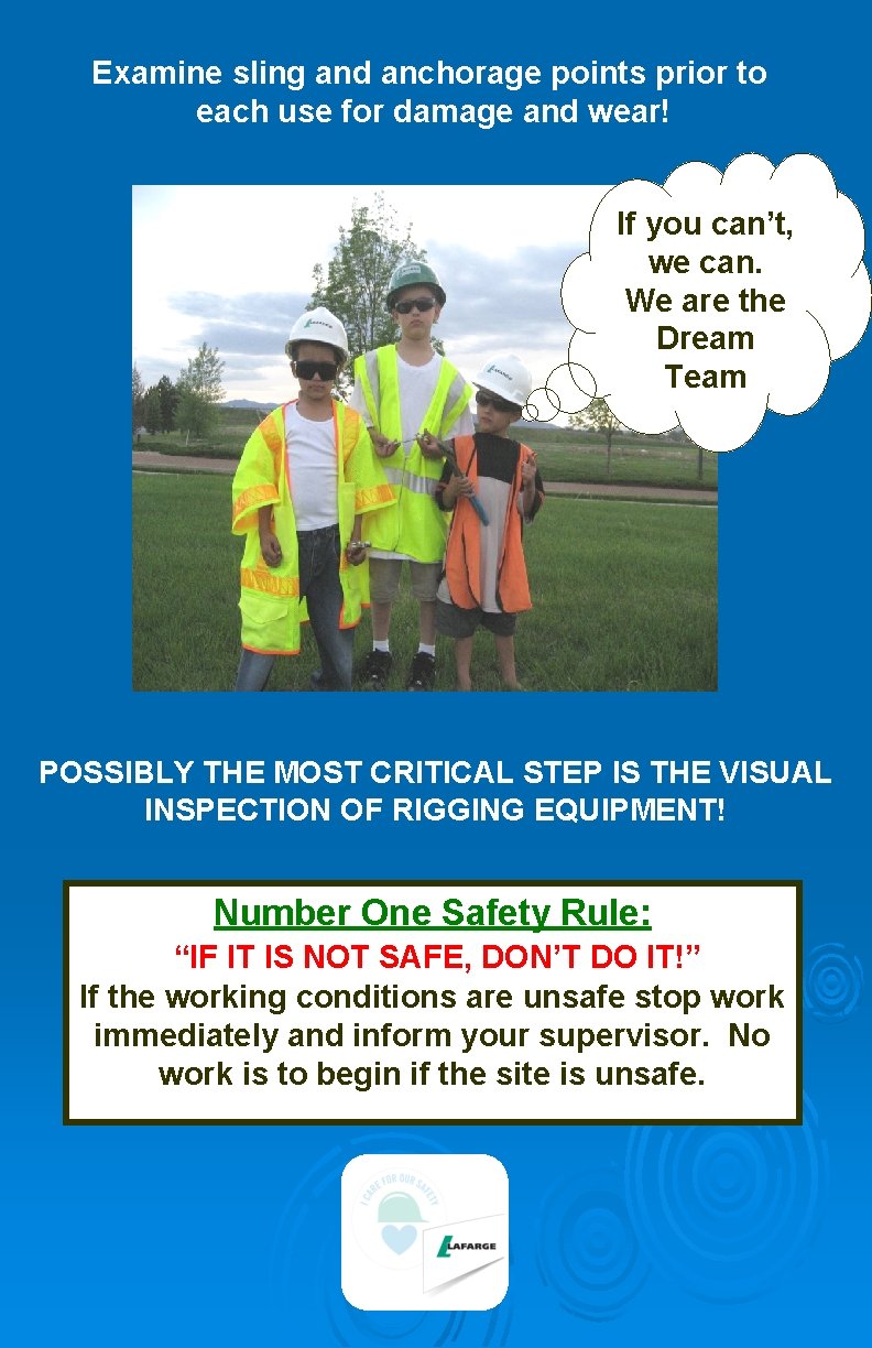 Before you commit an unsafe act THINK Someone