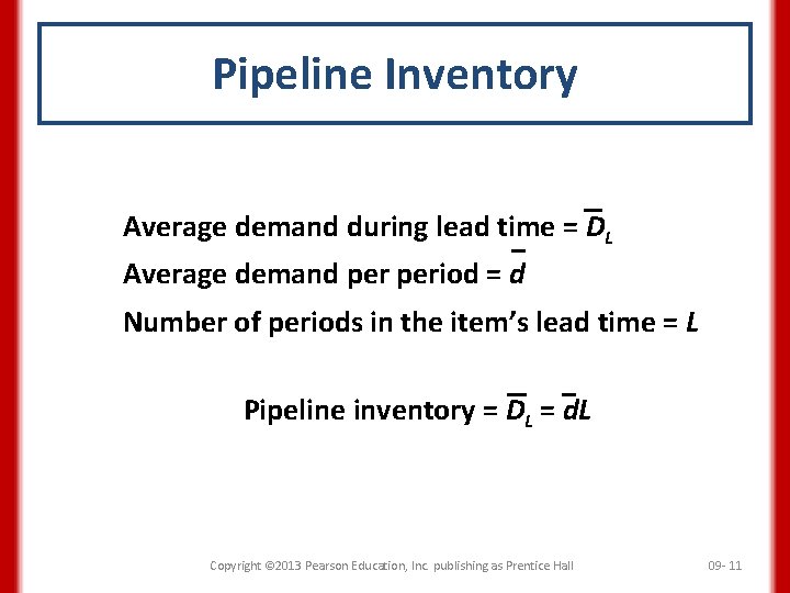 Supply Chain Inventory Management Chapter 9 Copyright 2013