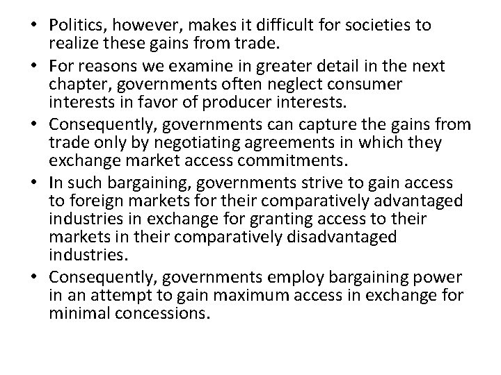 Chapter 3 The Political Economy of International Trade