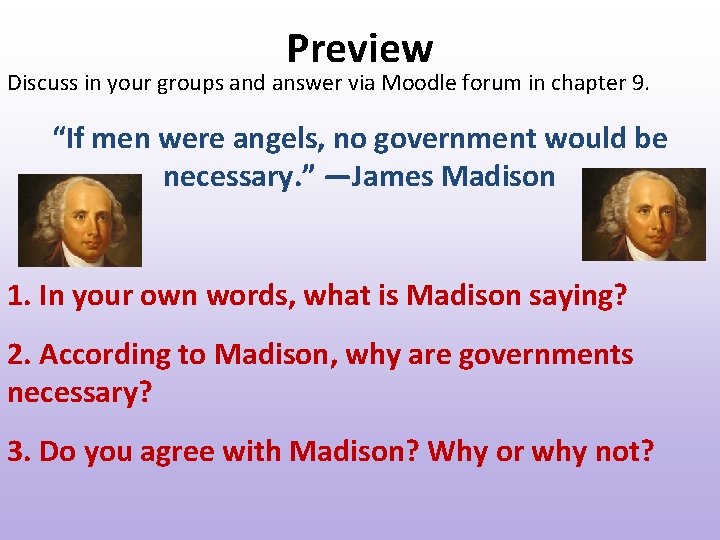 The Constitution A More Perfect Union How has