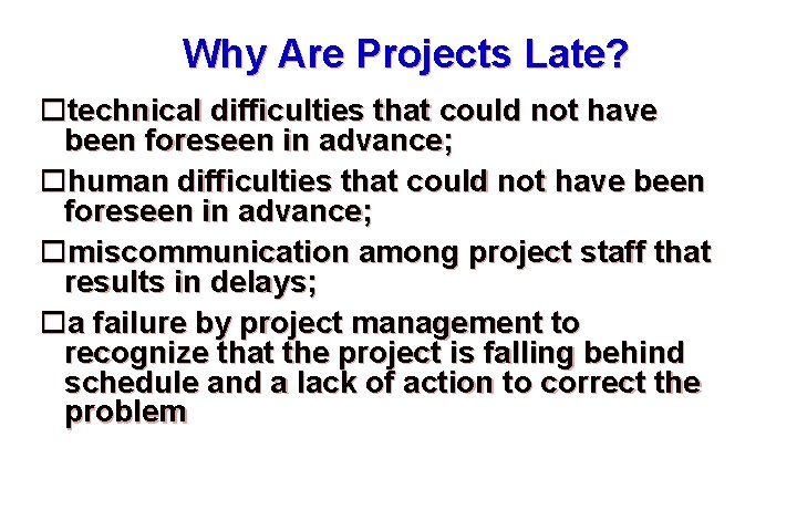 Chapter 7 Project Scheduling and Tracking 1 Project