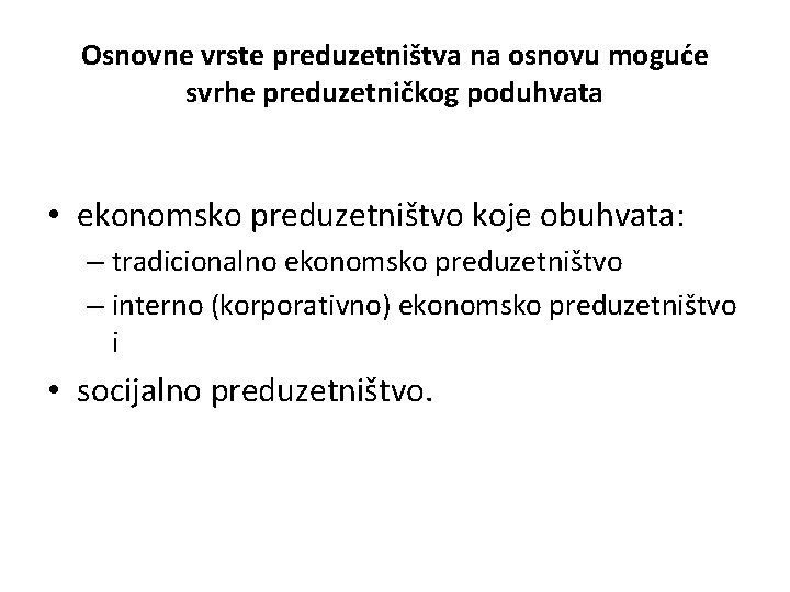 II prezentacija Preduzetnitvo Definicije i modeli preduzetnikog procesa