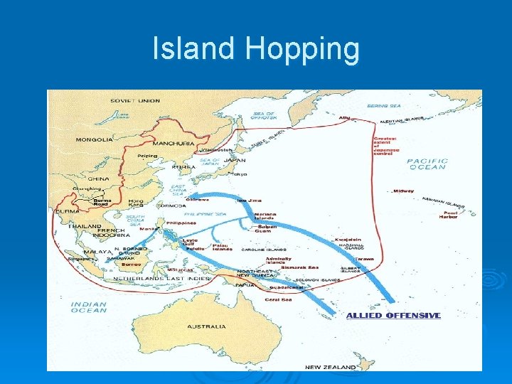 WWII was fought on multiple fronts Multiple Front