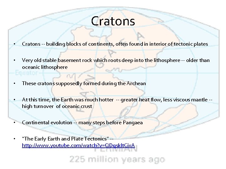 BEFORE PANGAEA EPSC 510 PRESENTATION 1 CURRENT THEORY