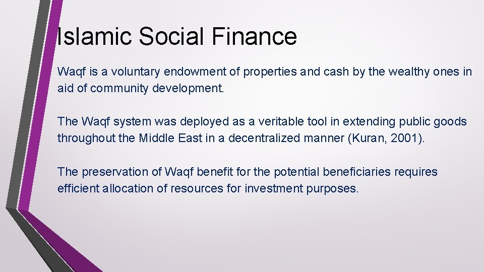 A Systematic Synthesis of the Islamic Social Finance