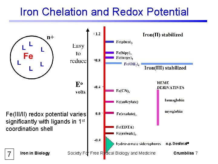 Virtual Free Radical School Iron Chelation in Biology